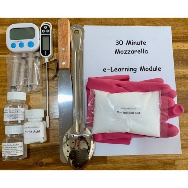 30 Minute Mozzarella Instructional Video & Equipment Kit Package ...